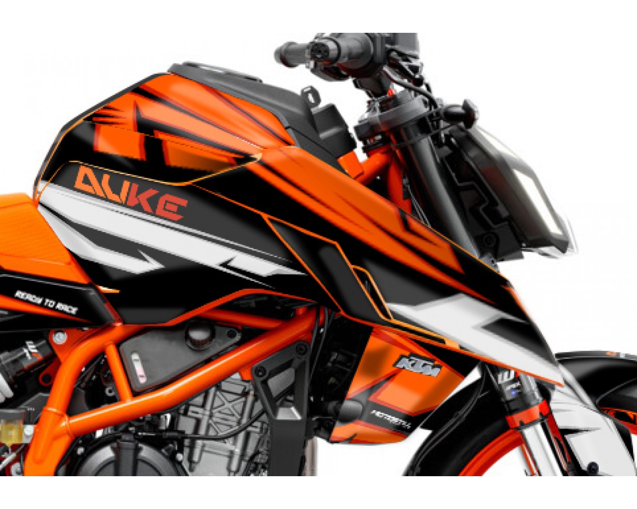ktm duke 125 - 250 - 390 sticker kit | ktm duke 125 - 250 - 390 graphic ...