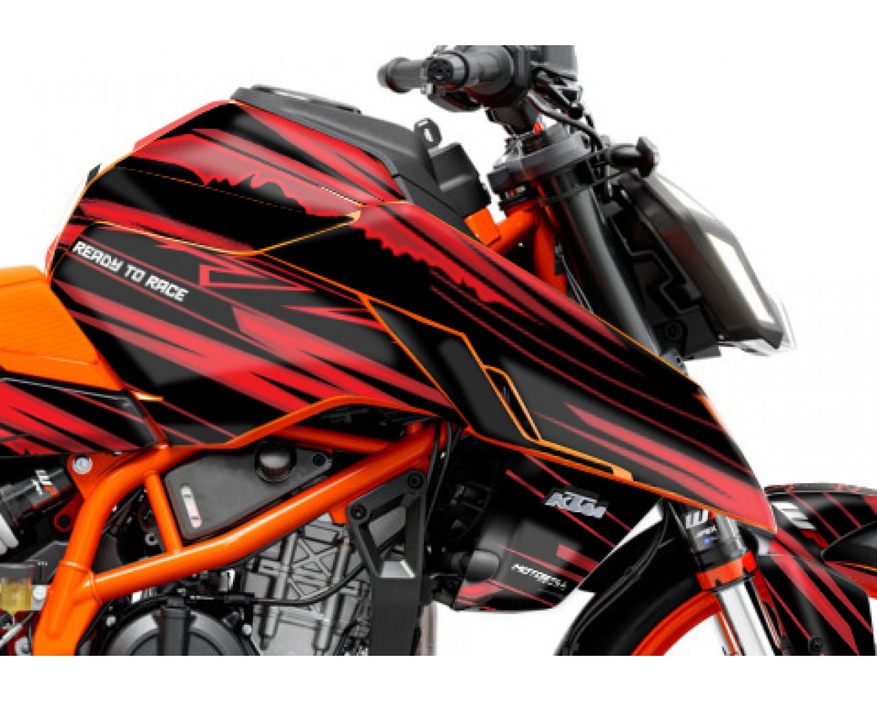 ktm duke 125 - 250 - 390 sticker kit | ktm duke 125 - 250 - 390 graphic ...