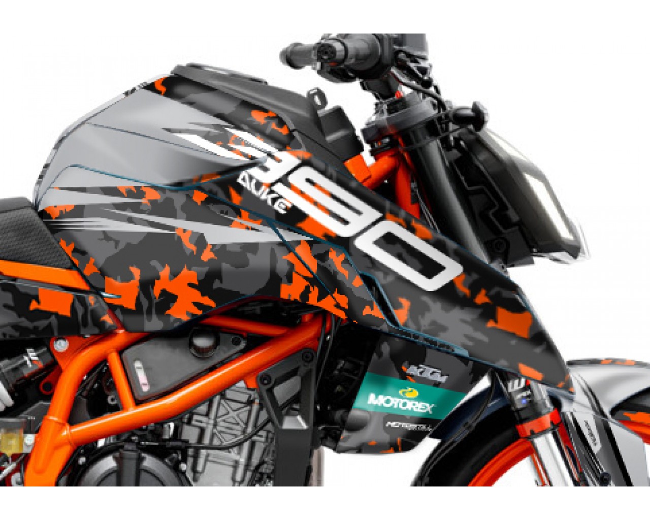 ktm duke 125 - 250 - 390 sticker kit | ktm duke 125 - 250 - 390 graphic ...