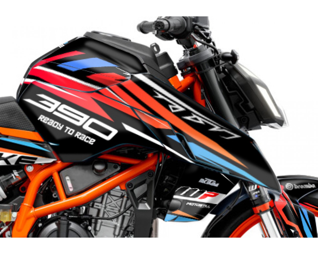 ktm duke 125 - 250 - 390 sticker kit | ktm duke 125 - 250 - 390 graphic ...