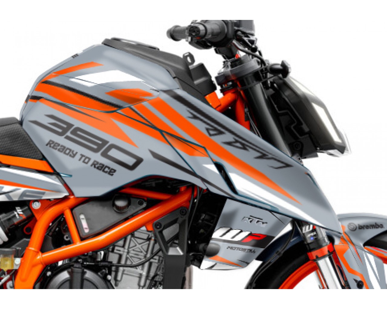 ktm duke 125 - 250 - 390 sticker kit | ktm duke 125 - 250 - 390 graphic ...