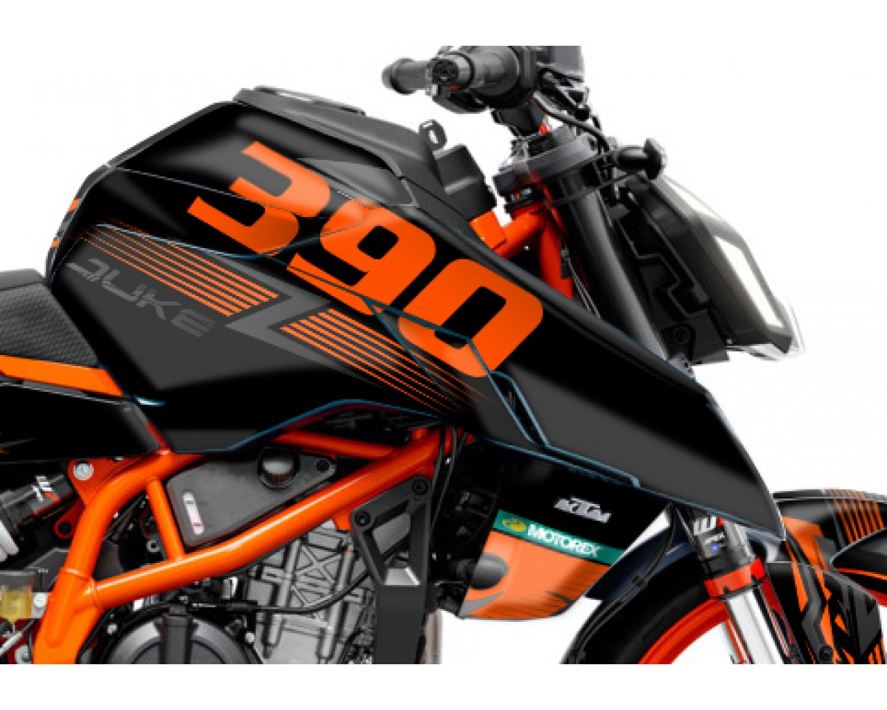 ktm duke 125 - 250 - 390 sticker kit | ktm duke 125 - 250 - 390 graphic ...