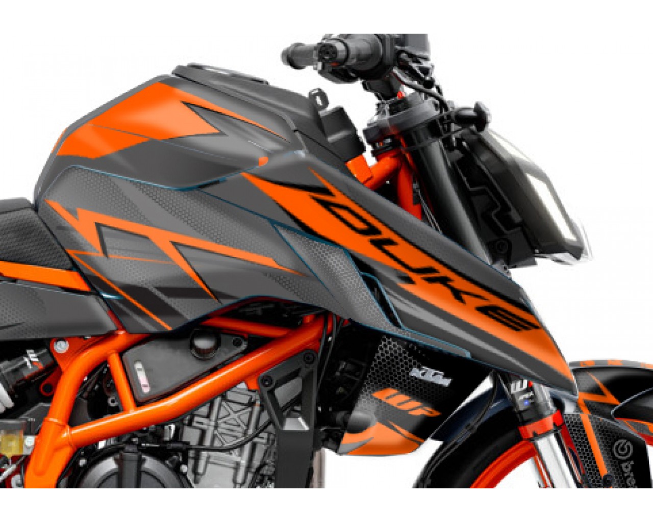 ktm duke 125 - 250 - 390 sticker kit | ktm duke 125 - 250 - 390 graphic ...