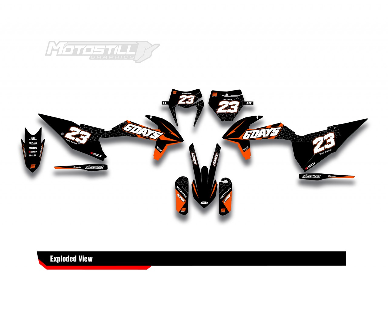 ktm exc graphic kit | ktm exc sticker kit | ktm exc decal kit | ktm xc ...