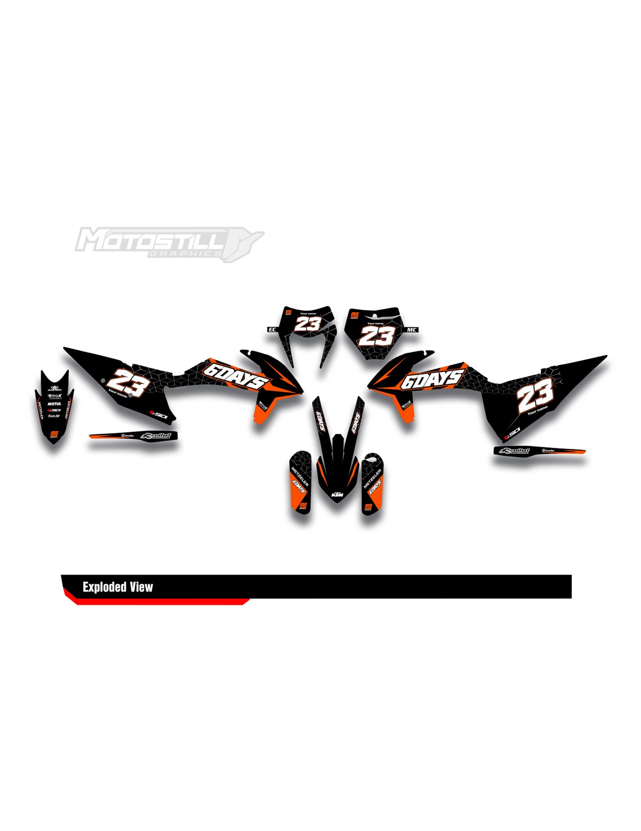 ktm exc graphic kit | ktm exc sticker kit | ktm exc decal kit | ktm xc ...