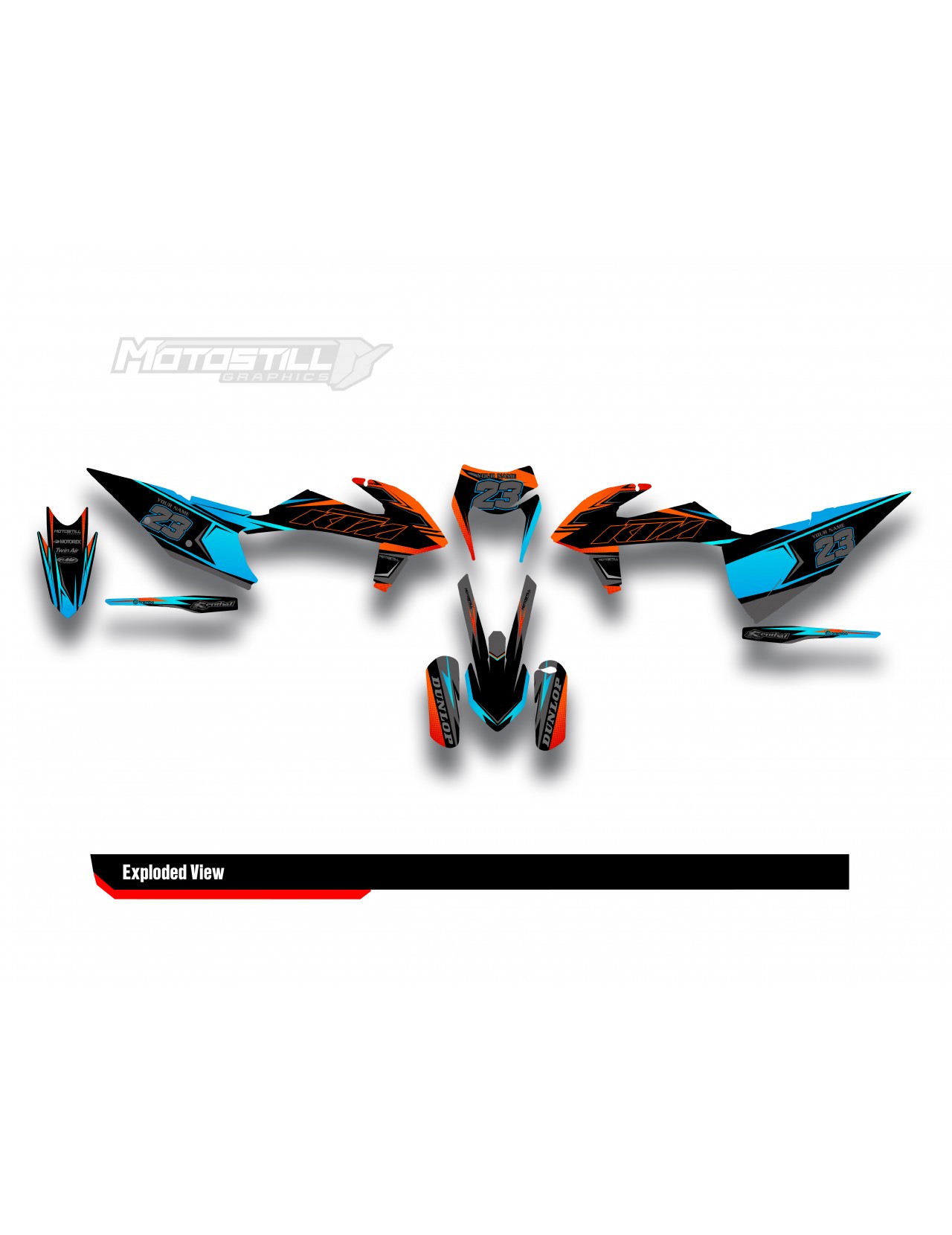 ktm exc graphic kit | ktm exc sticker kit | ktm exc decal kit | ktm xc ...