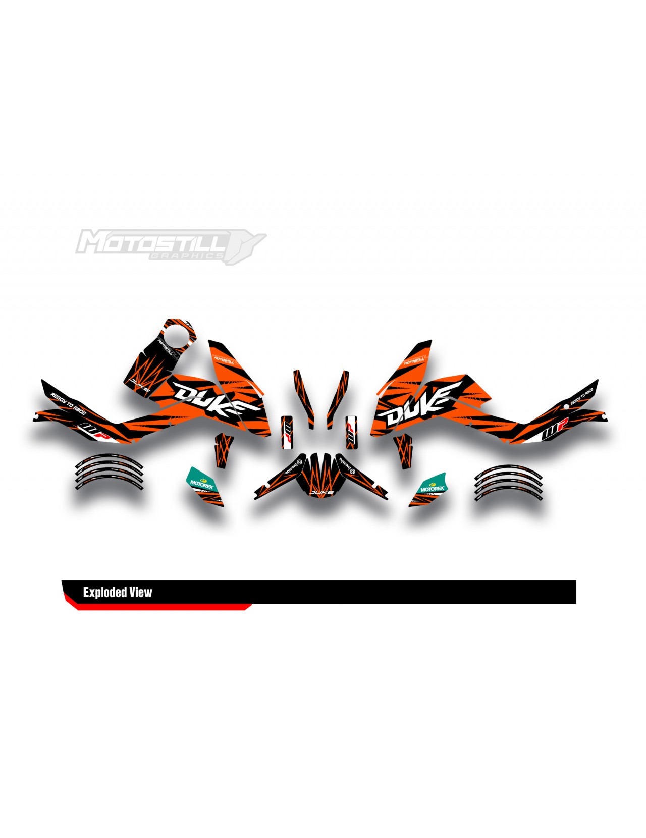 ktm duke sticker kit | ktm duke graphic kit | ktm duke decal kit | ktm ...