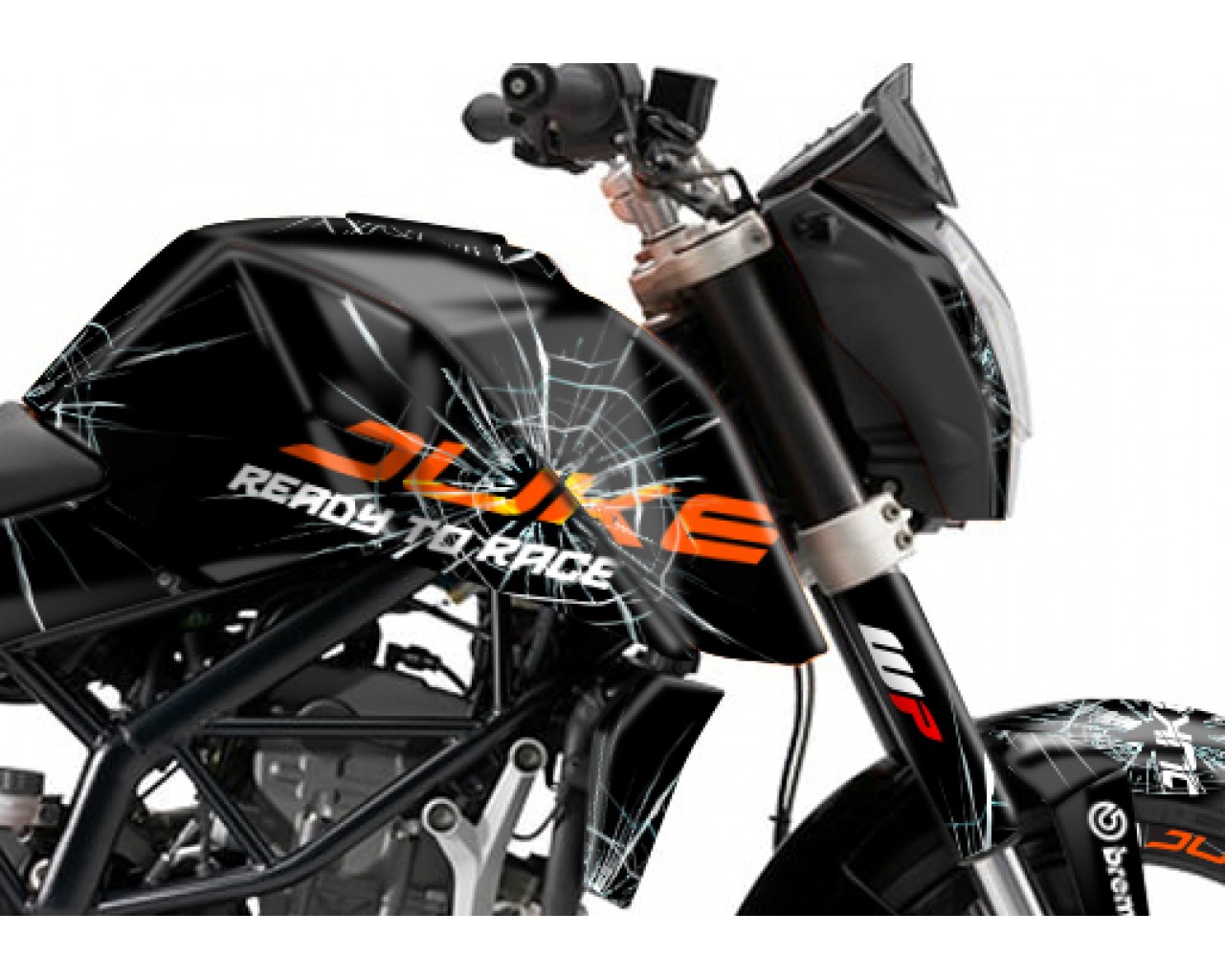 ktm duke 125 - 200 - 250 - 390 sticker kit | ktm duke 125 - 200 - 250 ...