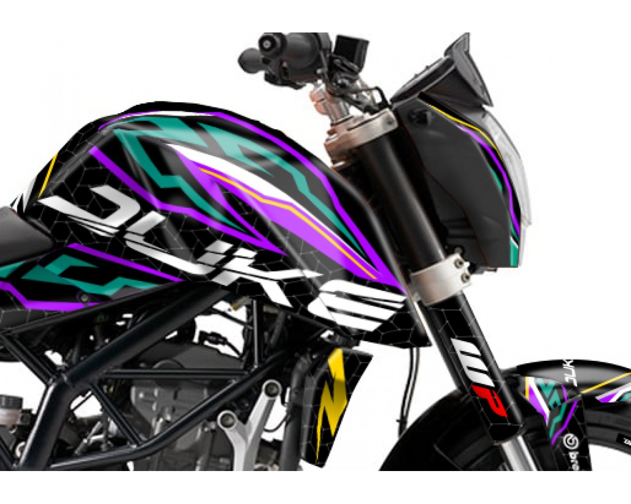 ktm duke 125 - 200 - 250 - 390 sticker kit | ktm duke 125 - 200 - 250 ...