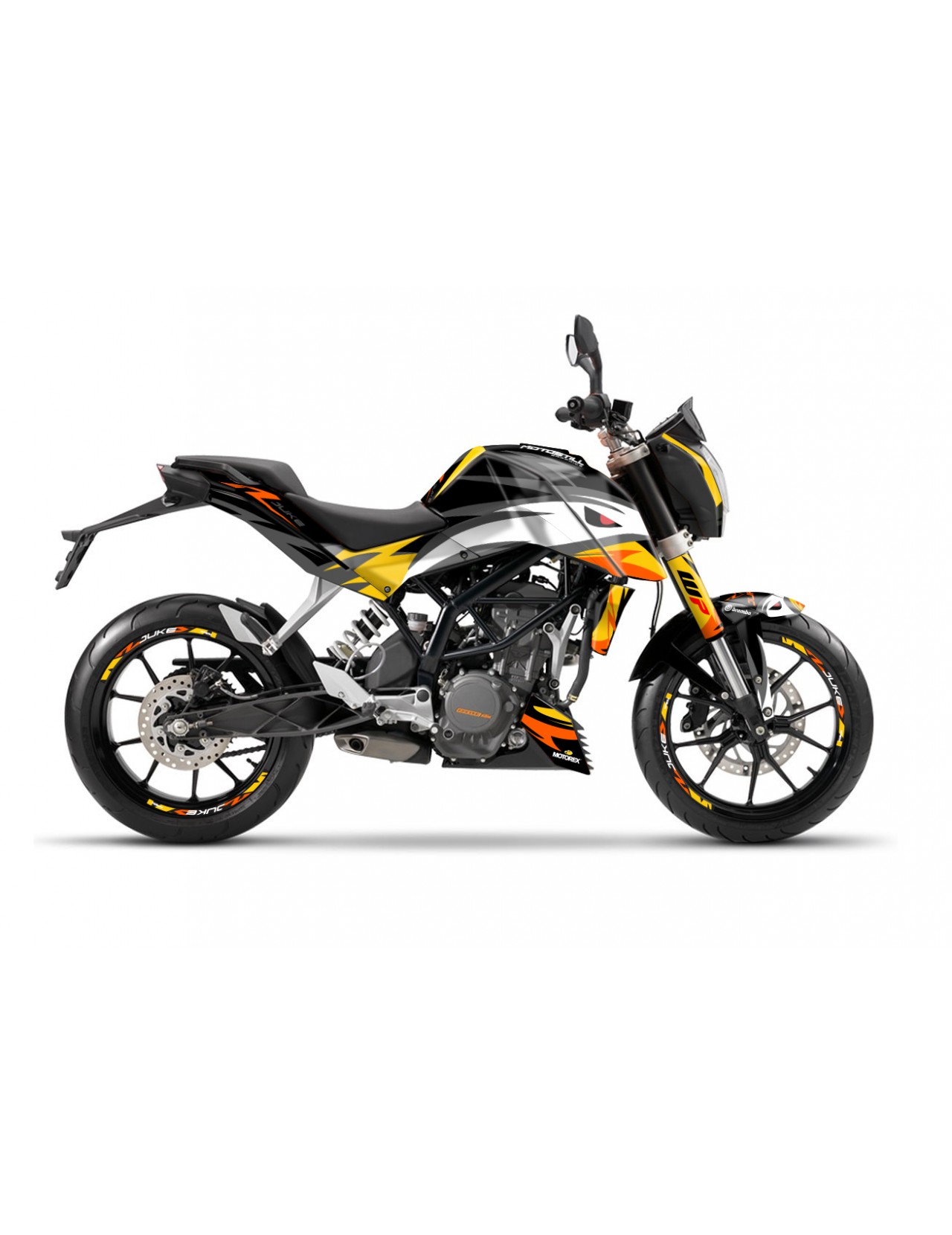 ktm duke sticker kit | ktm duke graphic kit | ktm duke decal kit | ktm ...