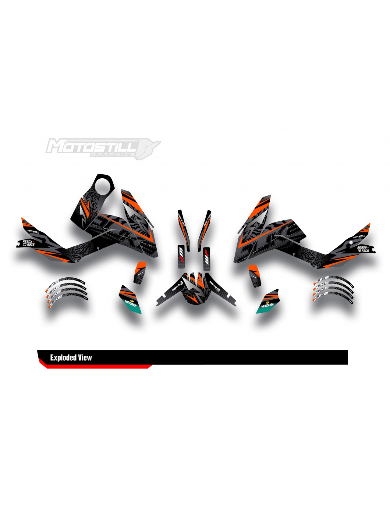 ktm duke sticker kit | ktm duke graphic kit | ktm duke decal kit | ktm ...