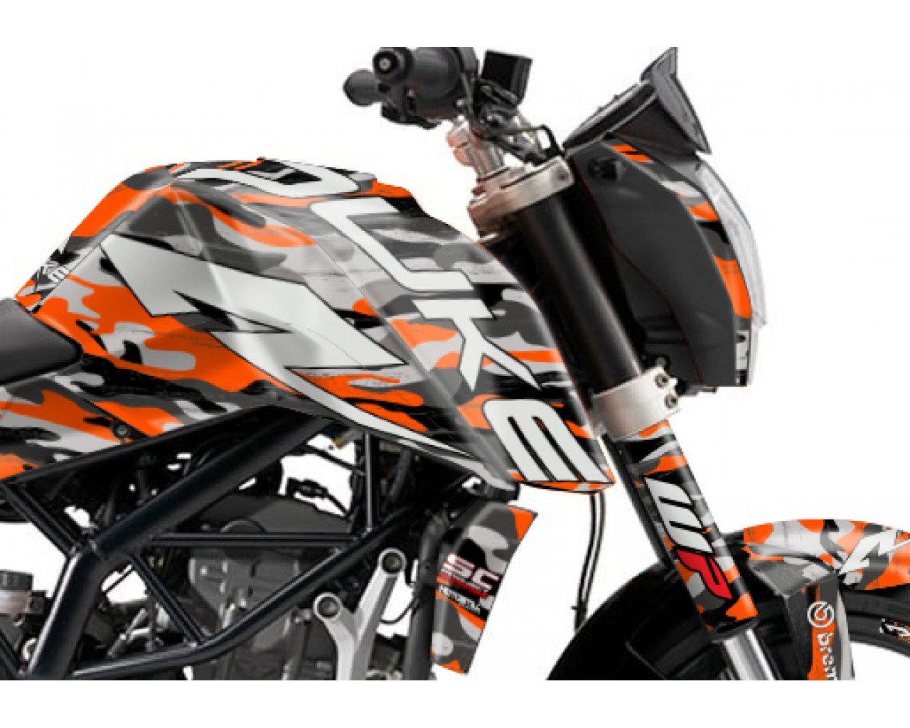 ktm duke 125 - 200 - 250 - 390 sticker kit | ktm duke 125 - 200 - 250 ...