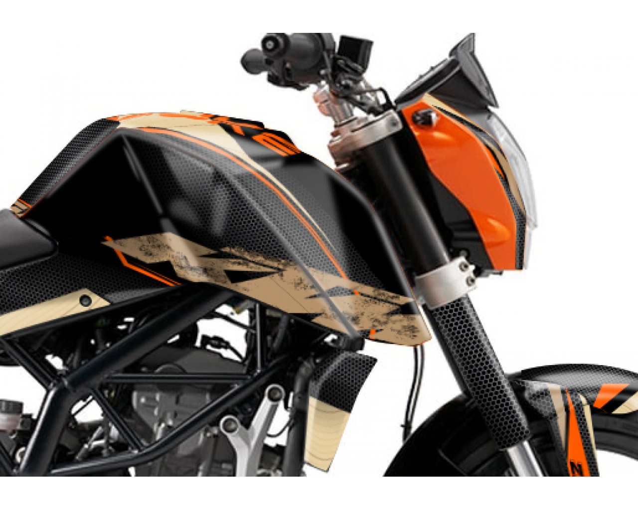 ktm duke 125 - 200 - 250 - 390 sticker kit | ktm duke 125 - 200 - 250 ...