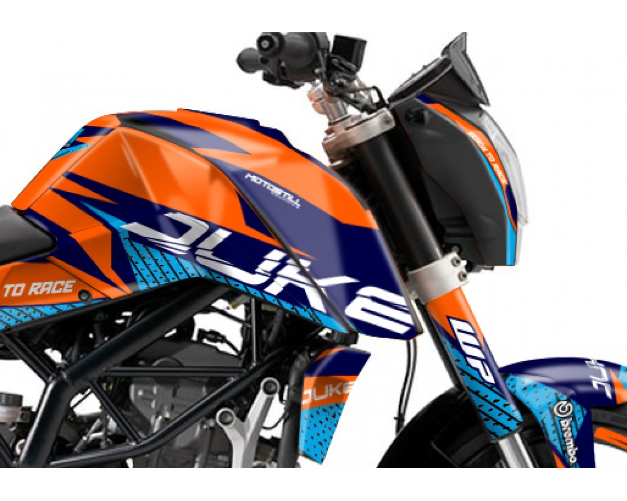 ktm duke 125 - 200 - 250 - 390 sticker kit | ktm duke 125 - 200 - 250 ...