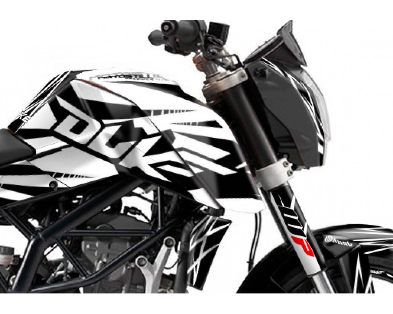 ktm duke 125 - 200 - 250 - 390 sticker kit | ktm duke 125 - 200 - 250 ...
