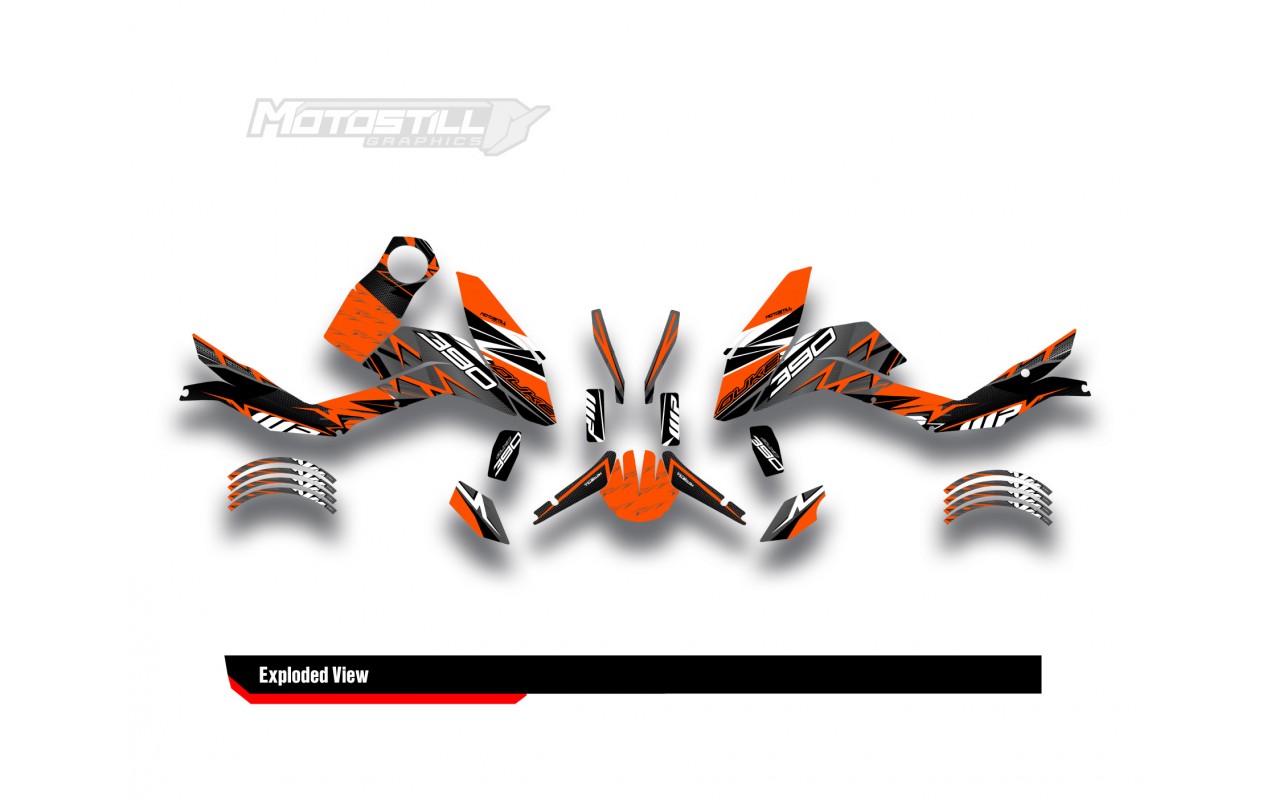 ktm duke sticker kit | ktm duke graphic kit | ktm duke decal kit | ktm ...