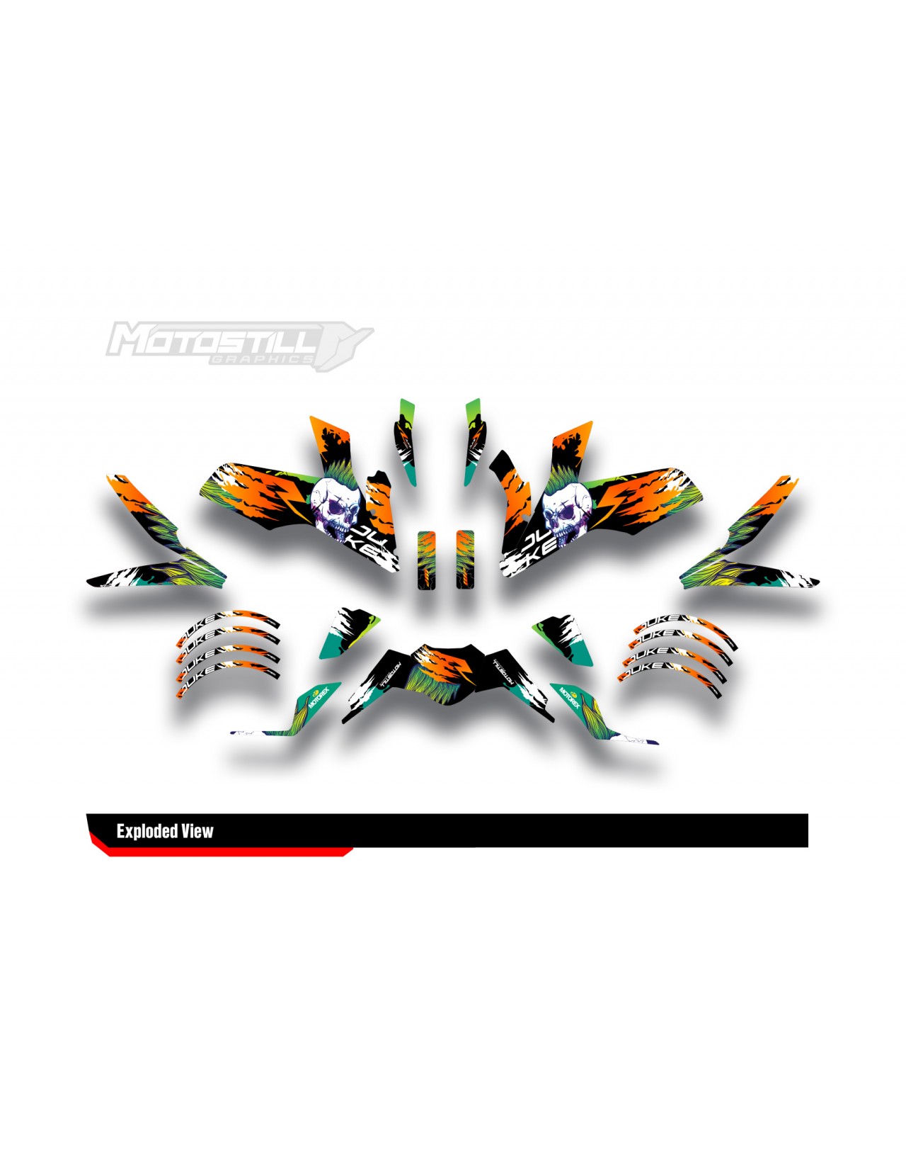 ktm duke sticker kit | ktm duke graphic kit | ktm duke decal kit | ktm ...