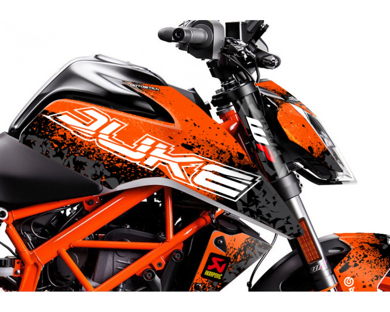 ktm duke 125 - 200 - 250 - 390 sticker kit | ktm duke 125 - 200 - 250 ...
