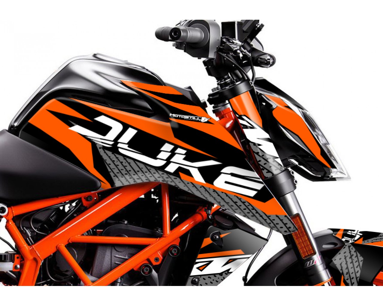 ktm duke 125 - 200 - 250 - 390 sticker kit | ktm duke 125 - 200 - 250 ...