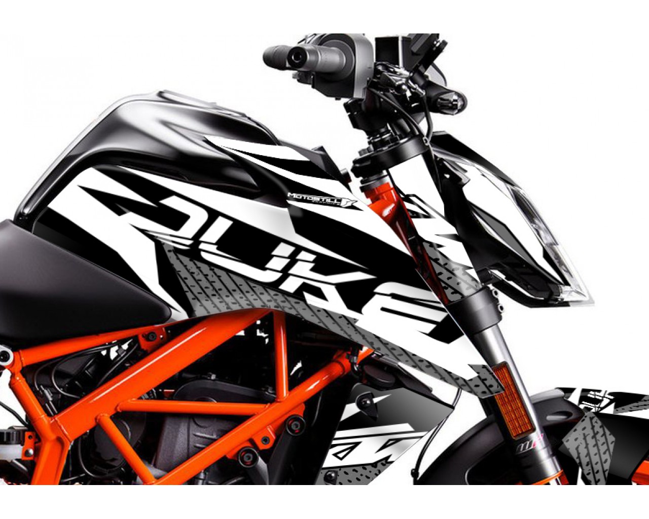 ktm duke 125 - 200 - 250 - 390 sticker kit | ktm duke 125 - 200 - 250 ...
