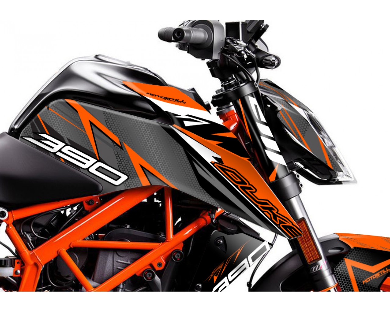 ktm duke 125 - 200 - 250 - 390 sticker kit | ktm duke 125 - 200 - 250 ...