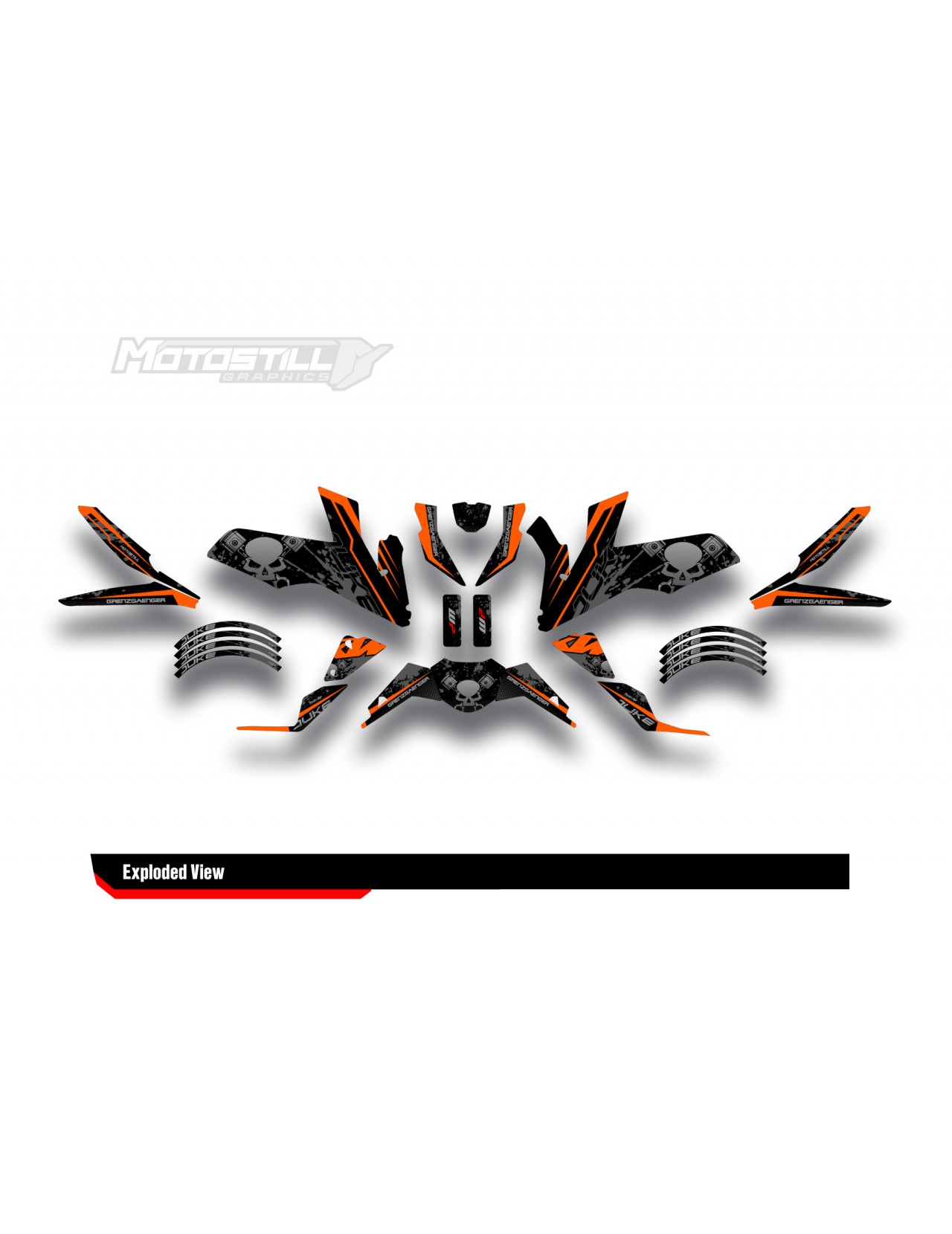 ktm duke sticker kit | ktm duke graphic kit | ktm duke decal kit | ktm ...