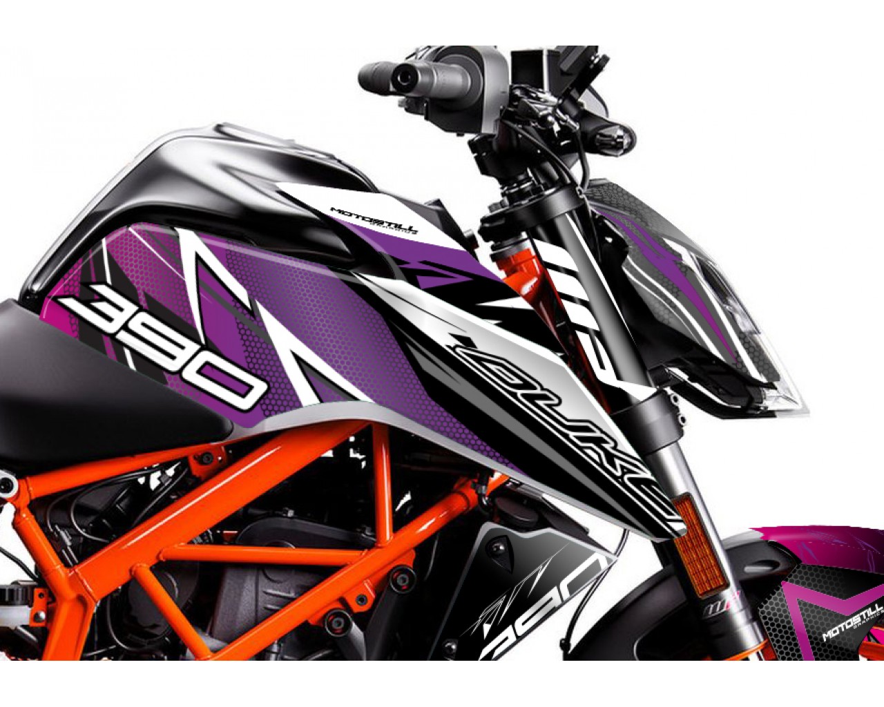 ktm duke 125 - 200 - 250 - 390 sticker kit | ktm duke 125 - 200 - 250 ...