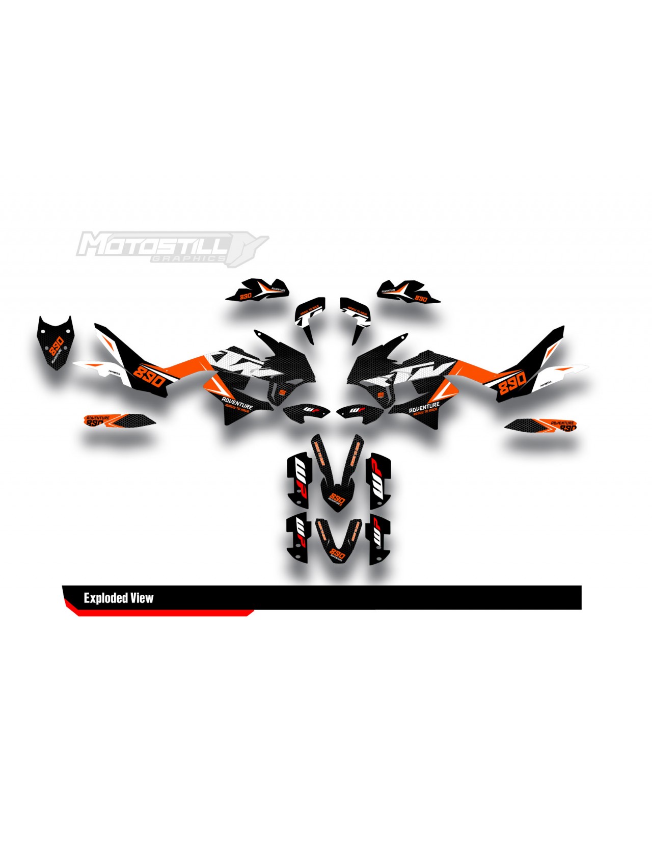 790 890 adv graphic kit | 790 890 adv sticker | 790 890 adv decal kit