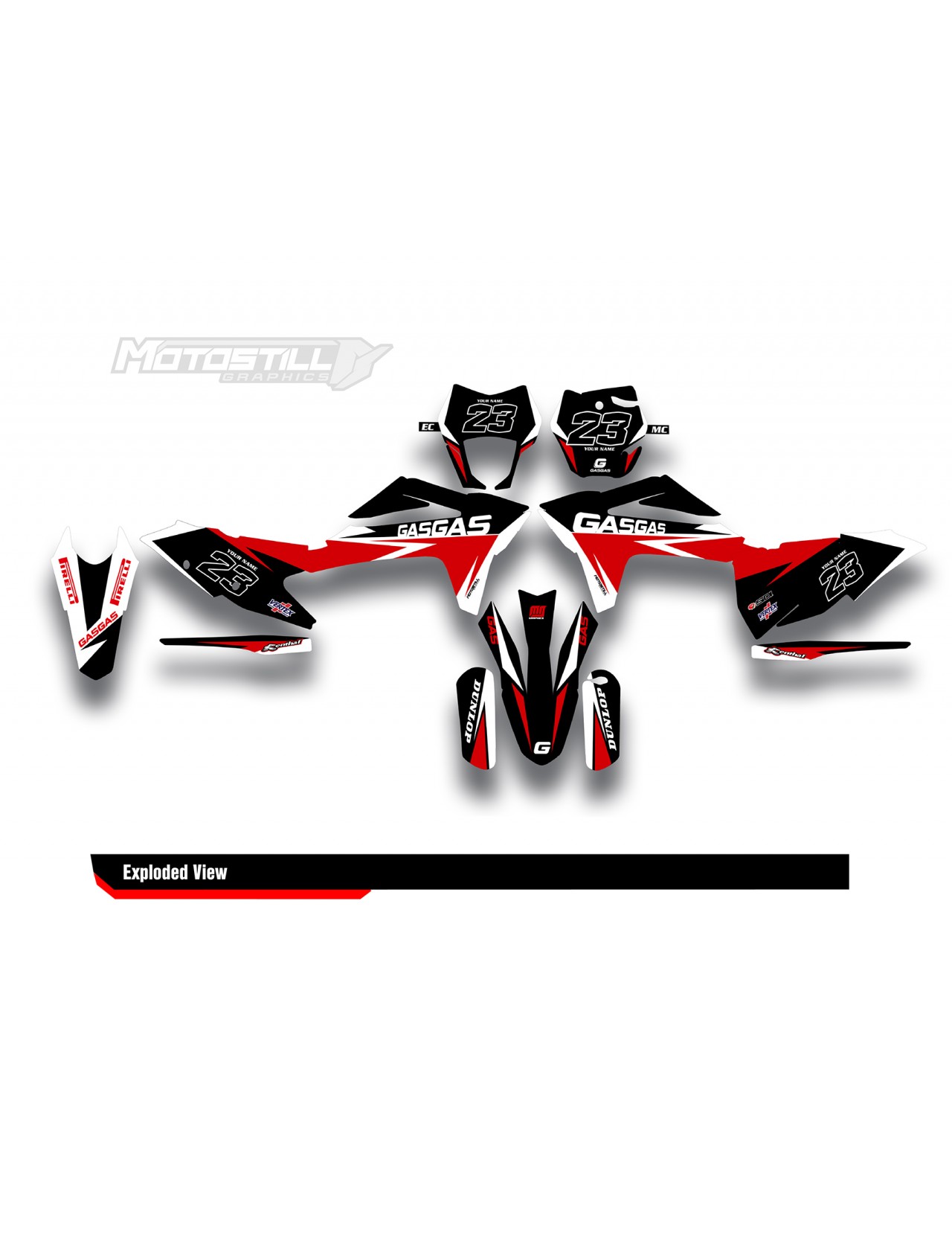 gas gas ec mc graphic kit , gas gas ec mc sticker kit , gas gas ec mc ...