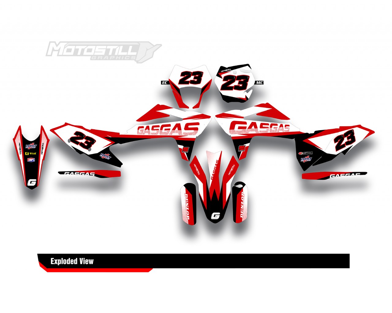 gas gas ec mc graphic kit , gas gas ec mc sticker kit , gas gas ec mc ...