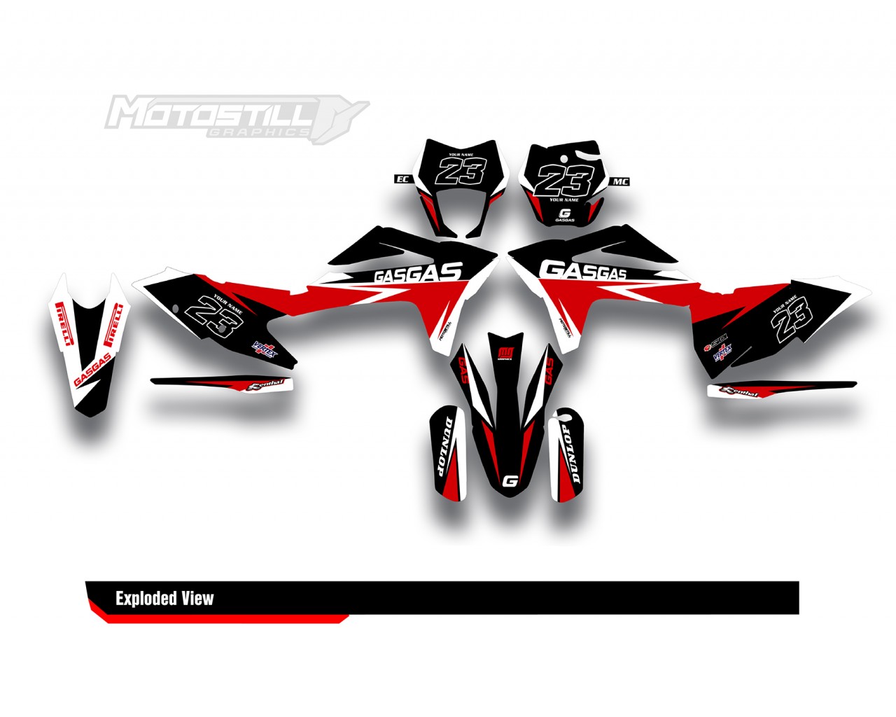 gas gas ec mc graphic kit , gas gas ec mc sticker kit , gas gas ec mc ...