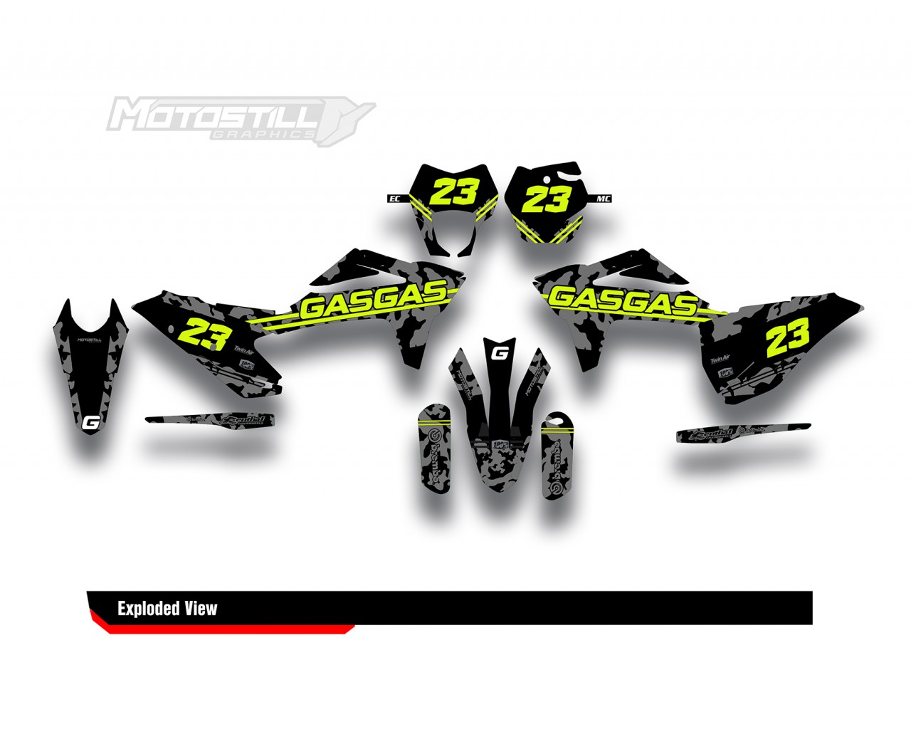 gas gas ec mc graphic kit , gas gas ec mc sticker kit , gas gas ec mc ...